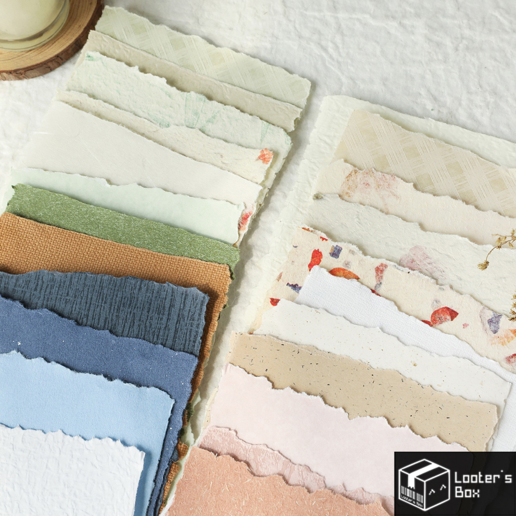 A6 Textured Specialty Paper Booklet Notebook Scrapbook Ephemera Junk ...