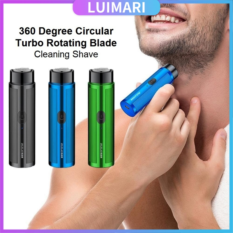 Men's Electric Shaver Razor Portable Beard Rotary Cutter Head Beard ...