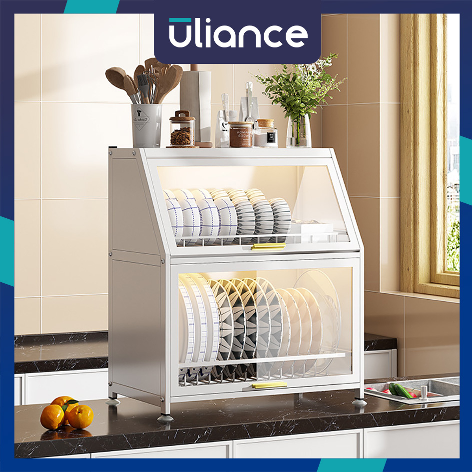 Uliance 2/3Tier Rak Pinggan Stainless Steel Dish Cabinet Rack With ...