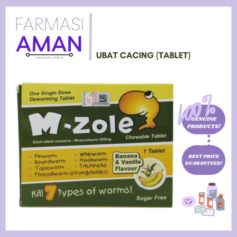 M-Zole Chewable Deworming Tablet 1's | Shopee Malaysia