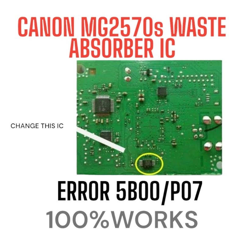 CANON MG2570S IC WASTE ABSORBER ERROR 5B00/P07 | Shopee Malaysia