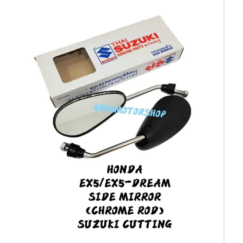 SIDE MIRROR CHROME ROD HONDA EX5 DREAM WAVE100 LIMITED EDITION W100 ...