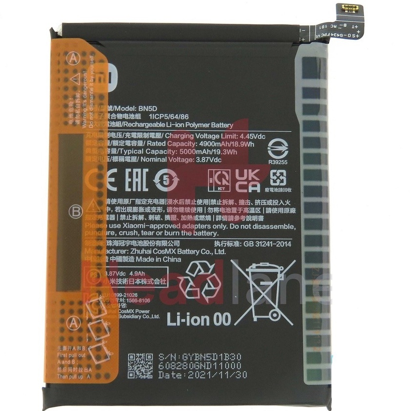 REDMI 10 PRIME RedMi10 NOTE10 NOTE 11 11s 5G 12s 4G BN63 BN5A BN5D BN5C ...