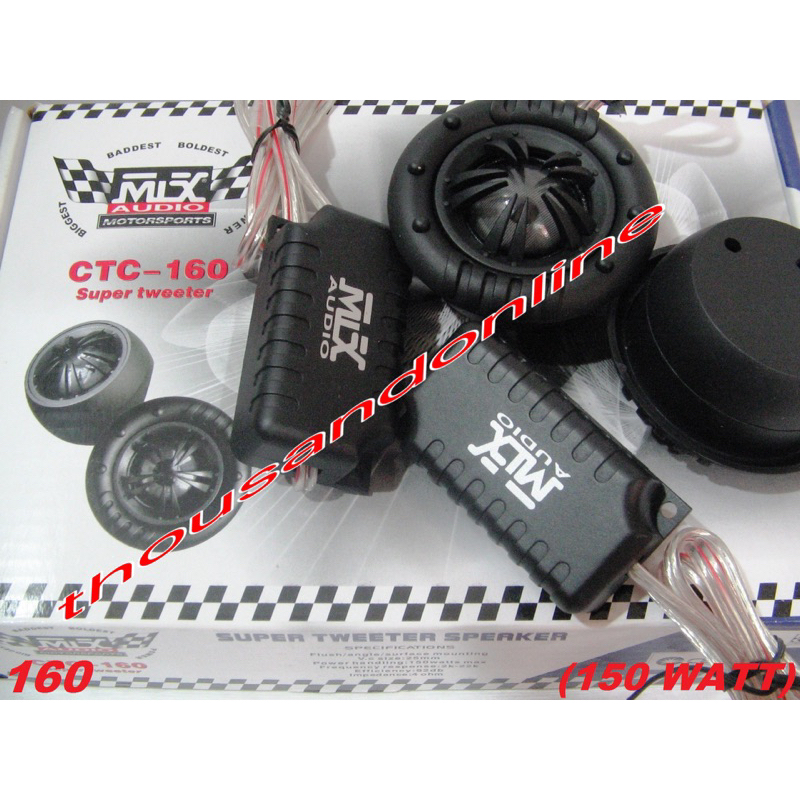 CTC-160 (150 WATT) MTX AUDIO (WITH CROSSOVER) TWEETER | Shopee Malaysia