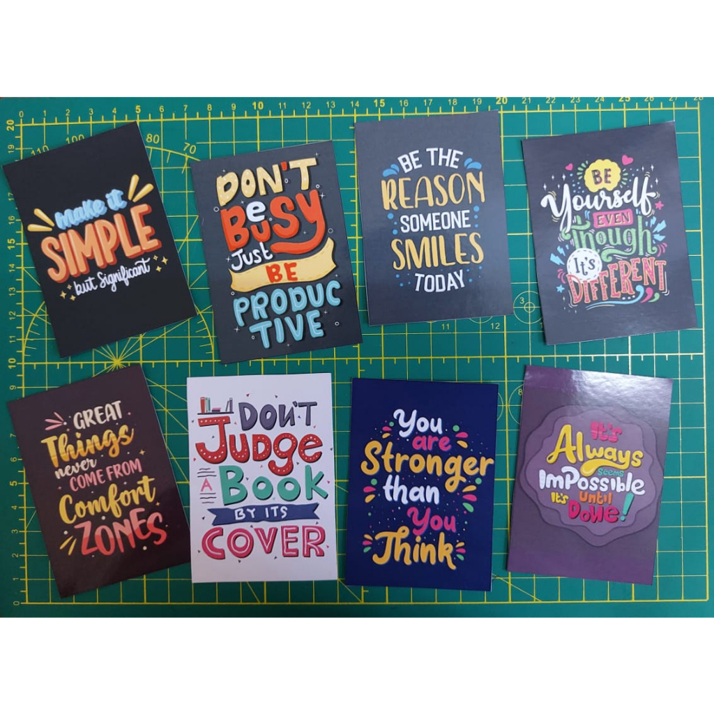 STICKER Motivational Quotes 6x4cm | Shopee Malaysia