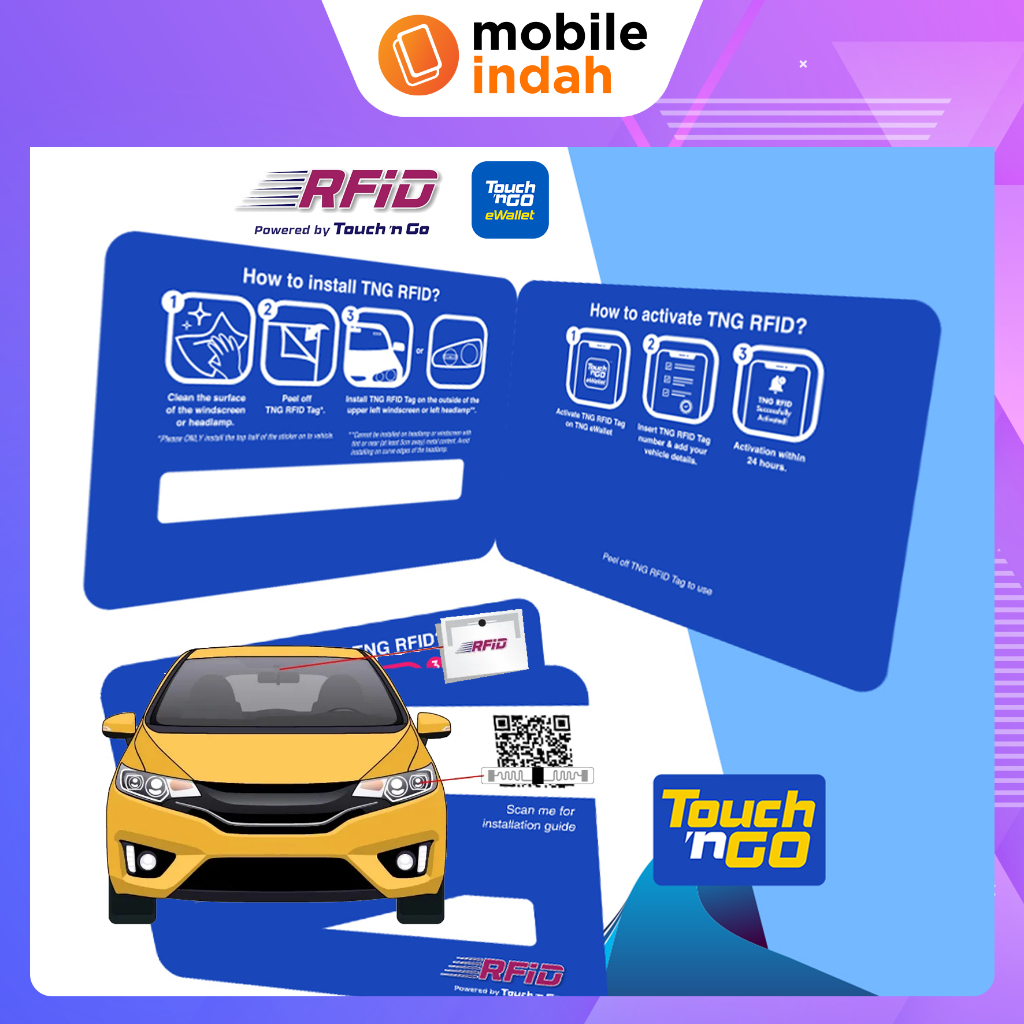 RFID TOUCH 'N GO SELF-FITMENT DIY RFID TAG | RFID HOLDER | Shopee Malaysia