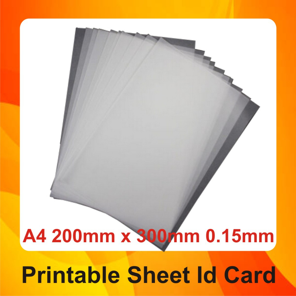 PVC ID Card Material Printable Sheet / Middle Hard Card - Loose Sheet ...
