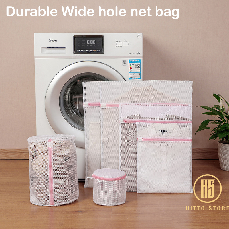 Hitto Thick Laundry Wide Mesh Hole Wahsing Machine bag Laundry Net ...