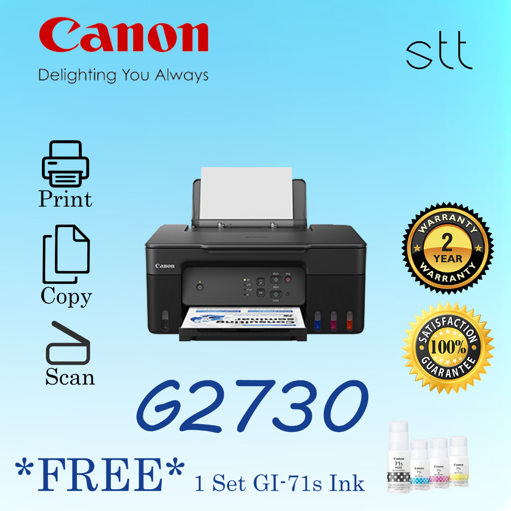 Canon PIXMA G2730 Compact Refillable Ink Tank All-In-One (Print/Copy ...