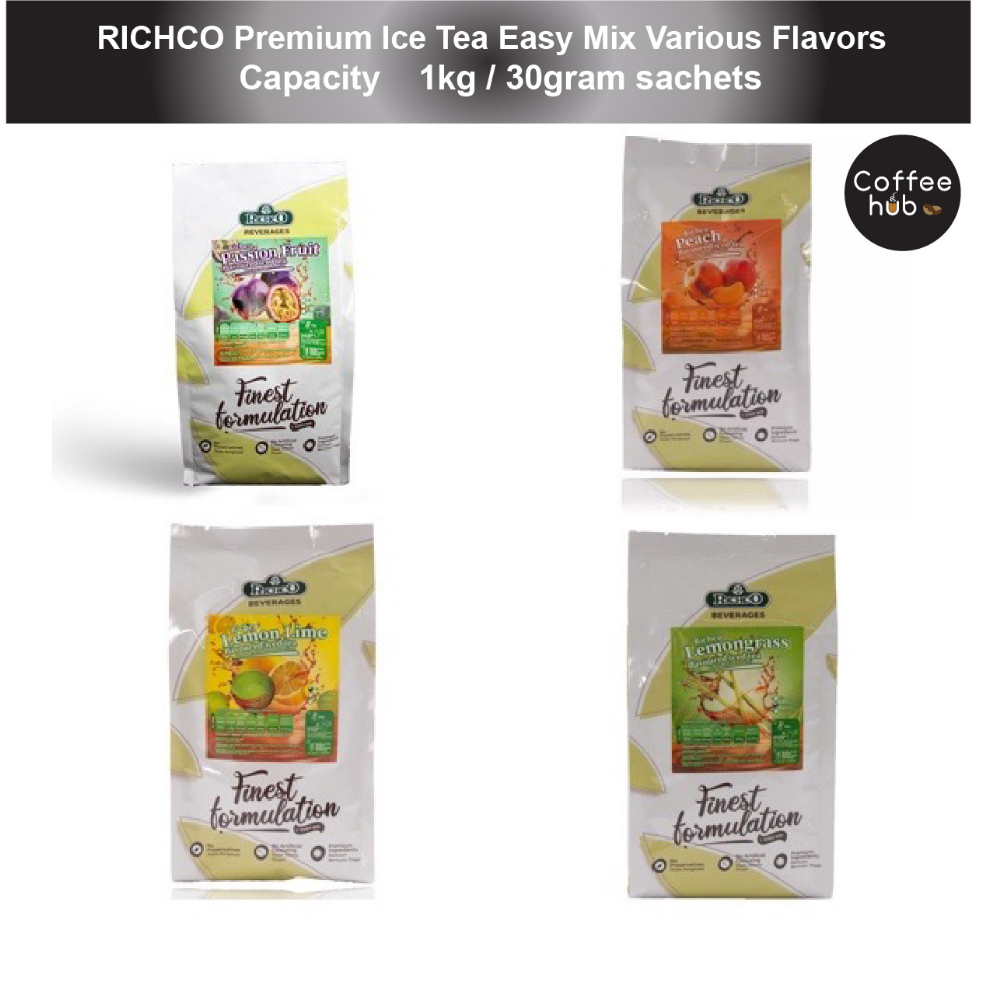 (Ready Stock)RICHCO Premium Fruit Ice Tea 1KG / 30gram Sachet Pack ...