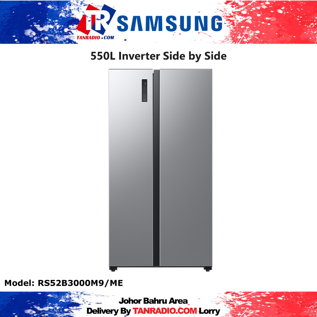 Samsung 550L Side by side with Modern and Sleek Design RS52B3000M9/ME ...