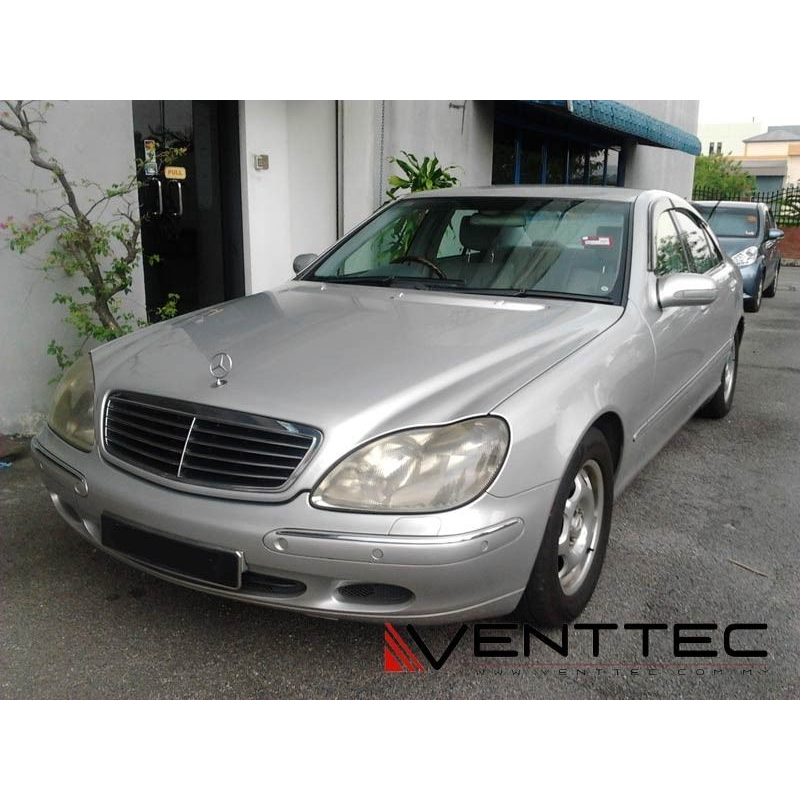 Mercedes S-Class W220 Sedan 1999-2006 (Short wheel Base) Venttec Door Visor / Window Vent Visor ...