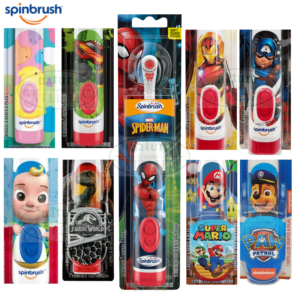 Spinbrush Kids Battery Electric Toothbrush Berus Gigi, for Children 3 ...