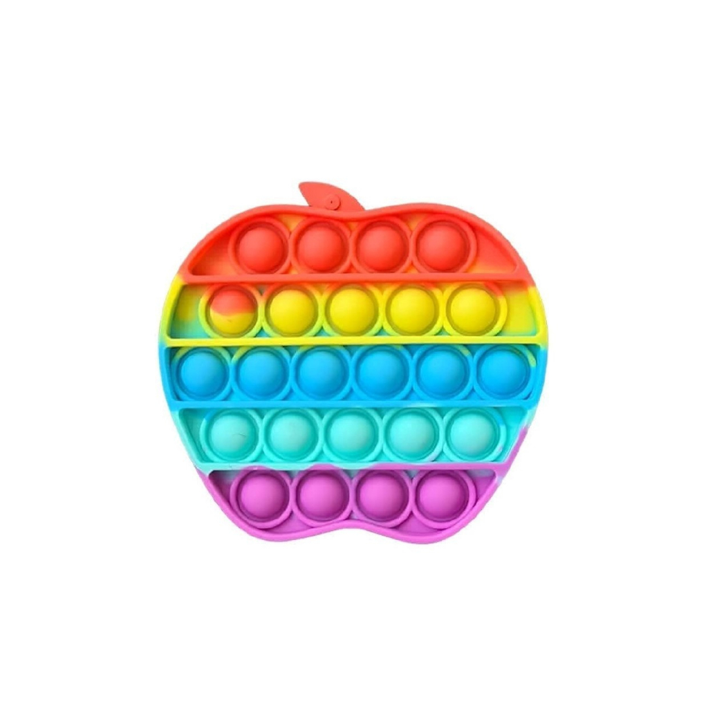 Rainbow Pop Fidget Toys Bubbles Push Popping Toy Gift | Shopee Malaysia