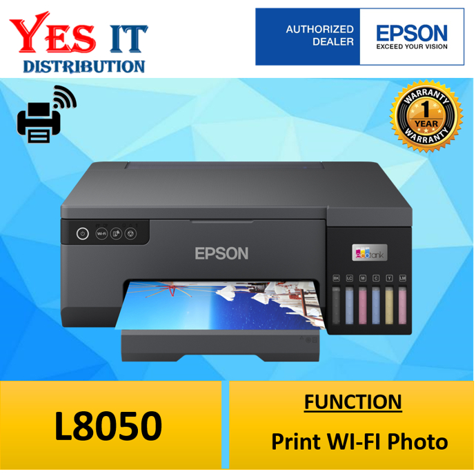 Epson L8050 Photo Original Ink Tank System Printer (Print/Wi-Fi) | Shopee Malaysia