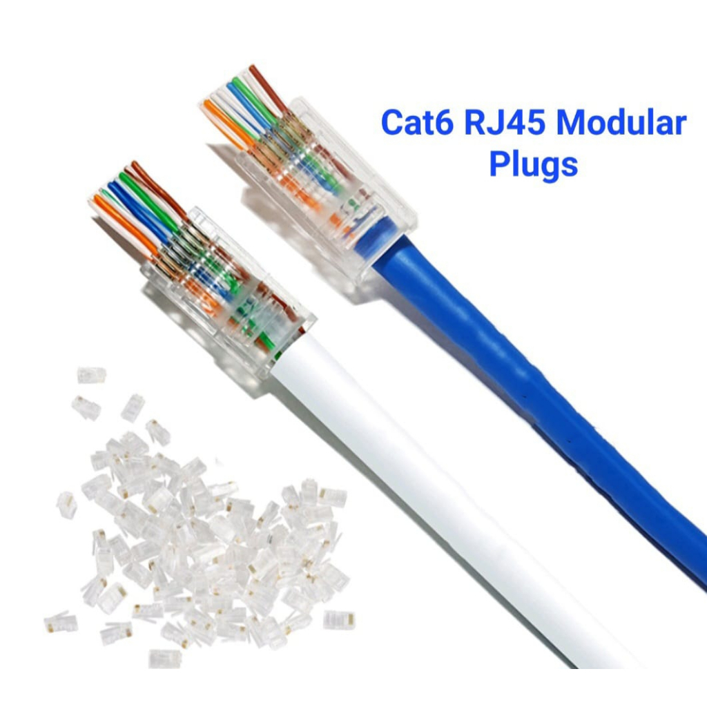 High Quality RJ45 CAT6 CAT 6 Modular Plug Connector | Shopee Malaysia