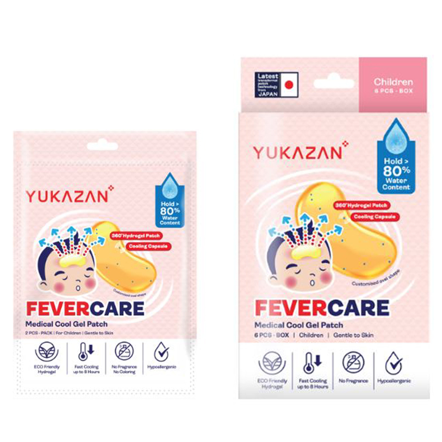 Yukazan Child Fevercare Medical Cool Gel Patch 2s/6s Children Fever ...