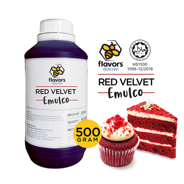 [HALAL] Flavors Dotcom - Red Velvet Emulco (500g/250g) | Shopee Malaysia