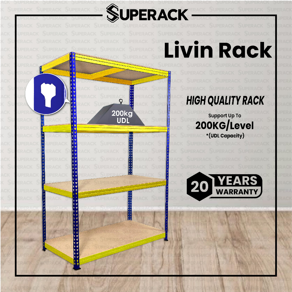 [FREE SHIPPING] SUPERACK Livin Rack Boltless Rack Rak Besi Bertingkat ...