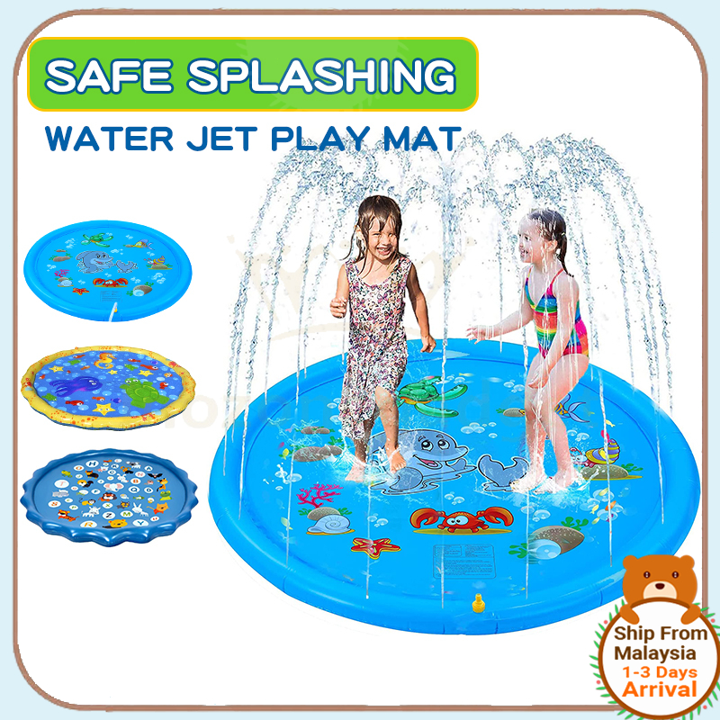Summer Splash Pool Sprinkle Fountain Pad Sprinkler Play Mat for Indoor ...