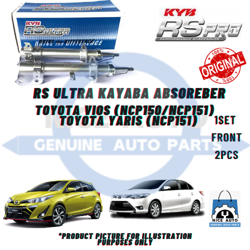 TOYOTA VIOS NCP150 NCP151 / TOYOTA YARIS NSP151 FRONT KAYABA (KYB) RS-ULTRA HEAVY DUTY & HIGH ...