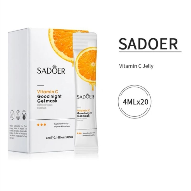 BORONG SADOER Awaken Vitamin C Good Night Gel Mask Fresh Orange Essence | Shopee Malaysia