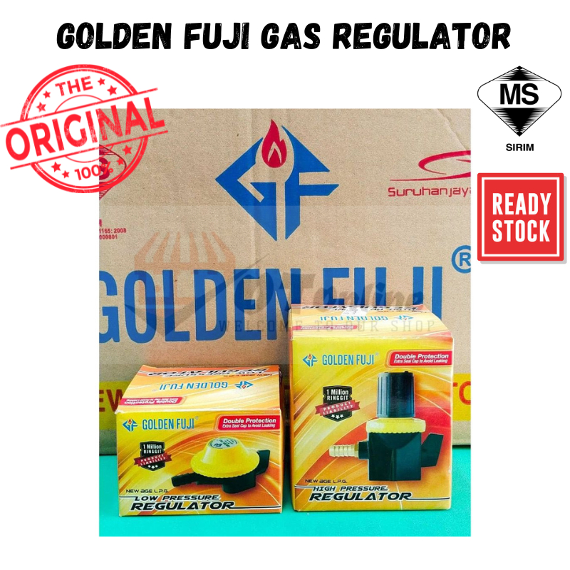Golden Fuji Gas Regulator Dual Lock Low Pressure/ High Pressure (SIRIM ...