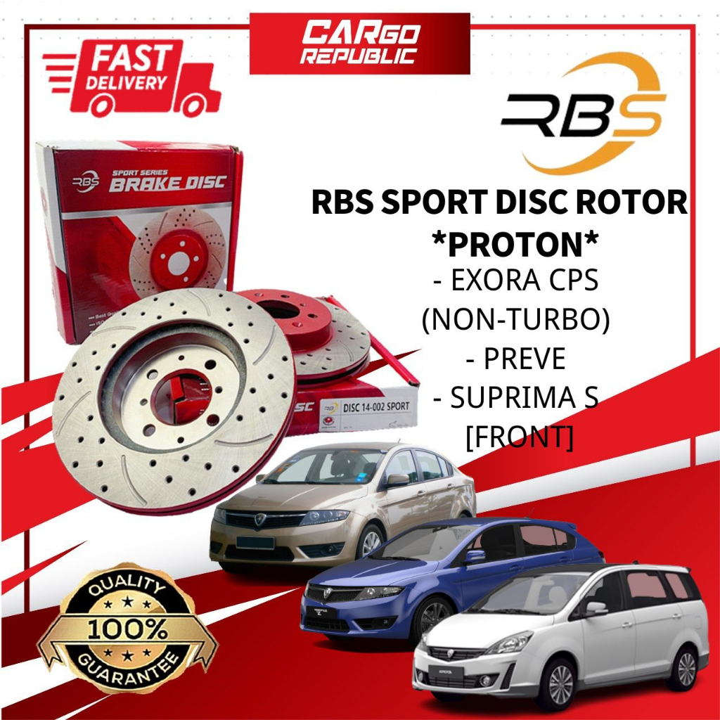 RBS Sport Disc Rotor Proton Exora CPS (Non-Turbo) , Preve Suprima S ...