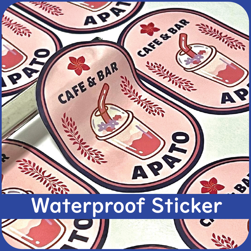 [FAST DELIVERY] Waterproof Custom Printed Sticker | Custom Sticker ...
