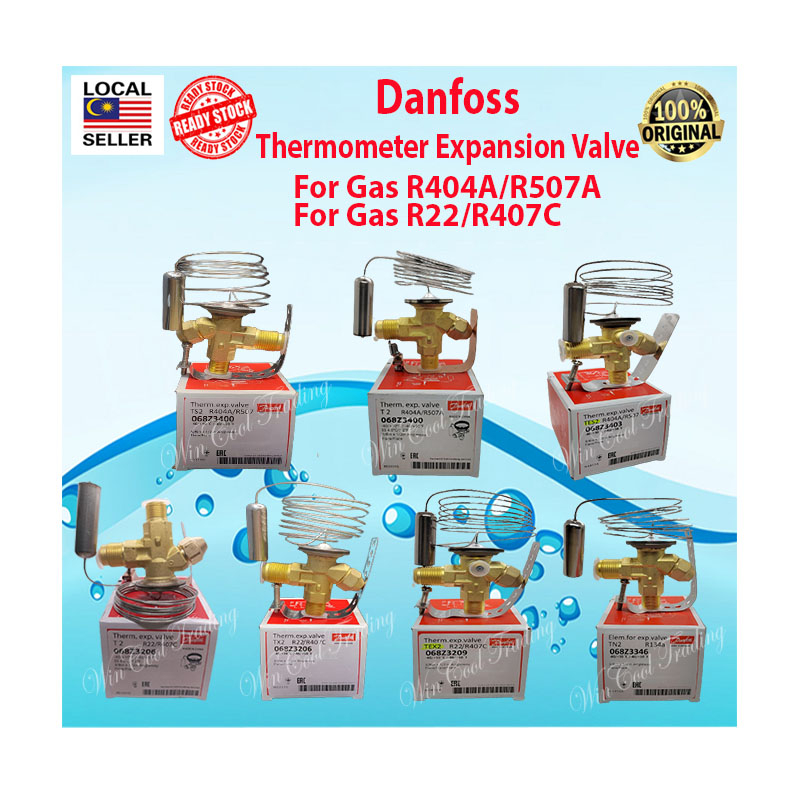 Original Danfoss Thermometer Expansion Valve TS2 R404A/R507A TX2(T2 ...