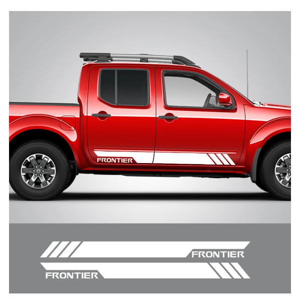 For Nissan Frontier Car Door Side Skirt Stripes Stickers Pickup Truck ...