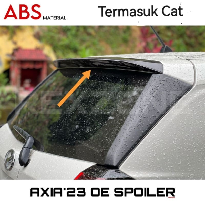 Axia'23 OEM Spoiler ABS Material With Paint ( Termasuk Cat) | Shopee ...
