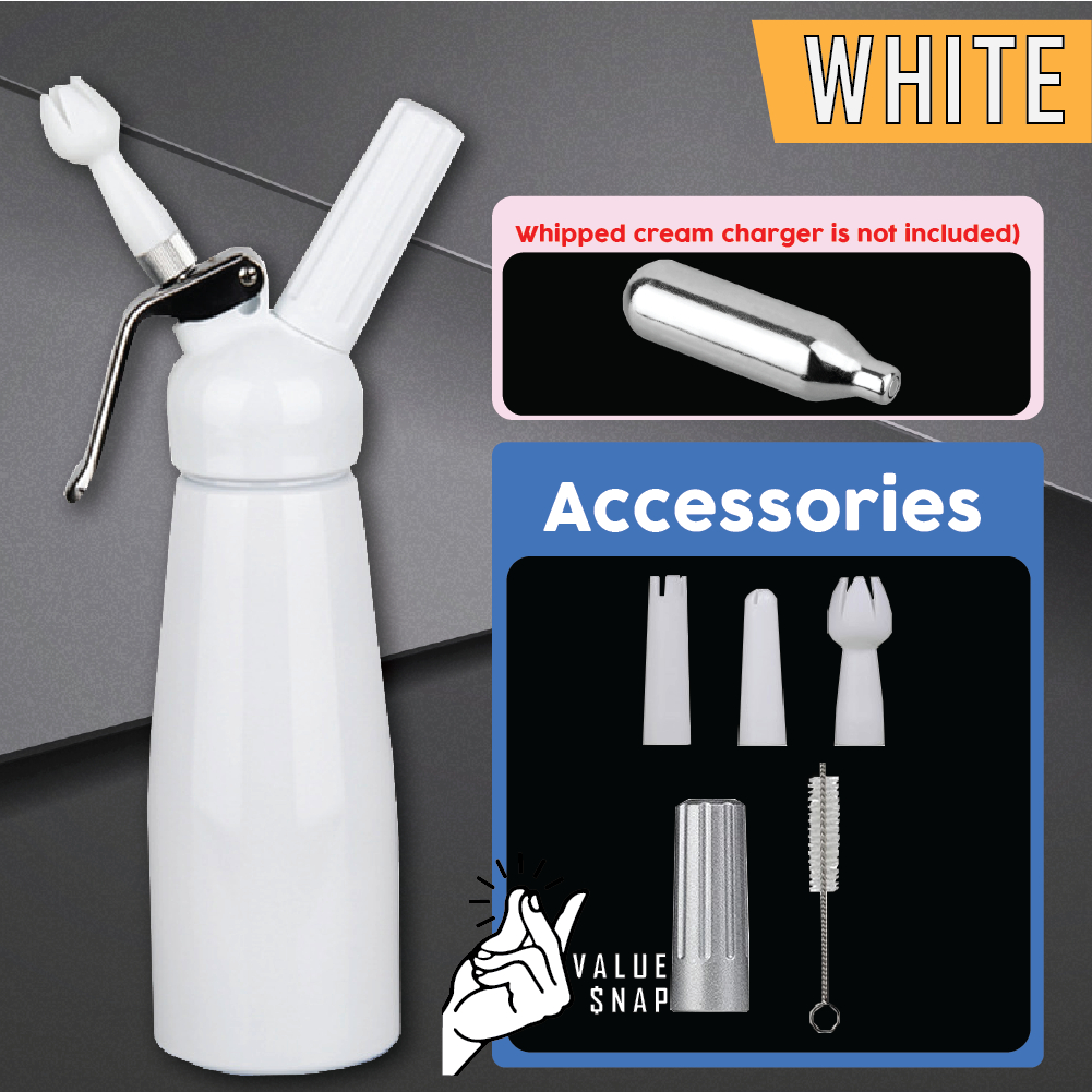 Whipped Cream Dispenser Kitchen Whipper Cream Foaming Gun With 3 ...