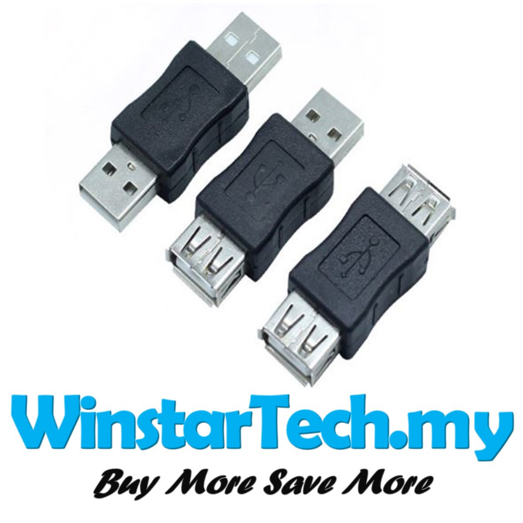USB Male to Male Female to Female Coupler Joiner Cable Extension ...