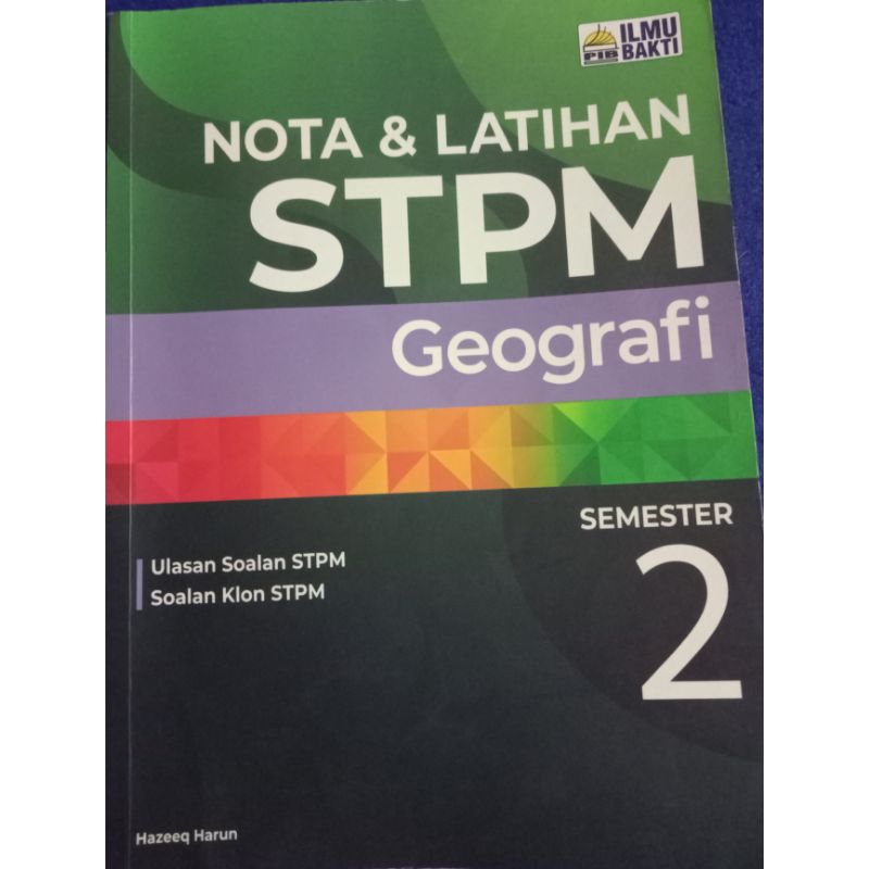 Buku Geografi STPM Semester 2 | Shopee Malaysia