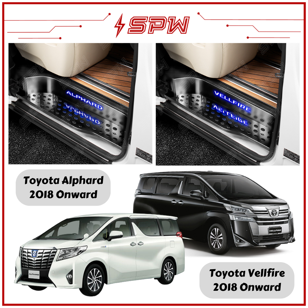 Toyota Alphard Vellfire ANH30 AGH30 (2015-2022) Stainless Steel Side ...