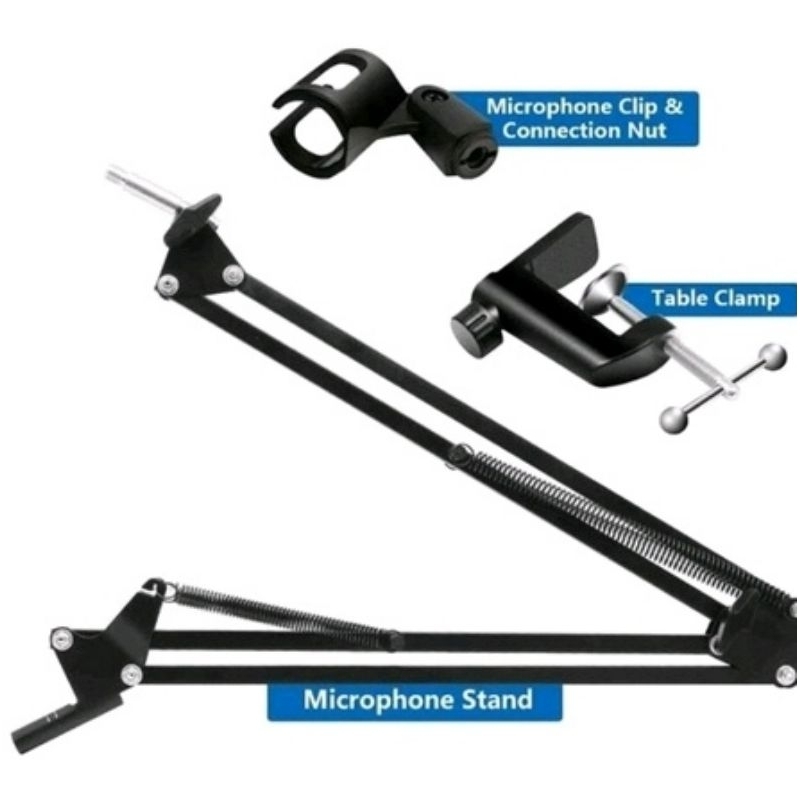 Microphone Stand Desk Scissor Arm, Microphone Mount Stand, Microphone ...