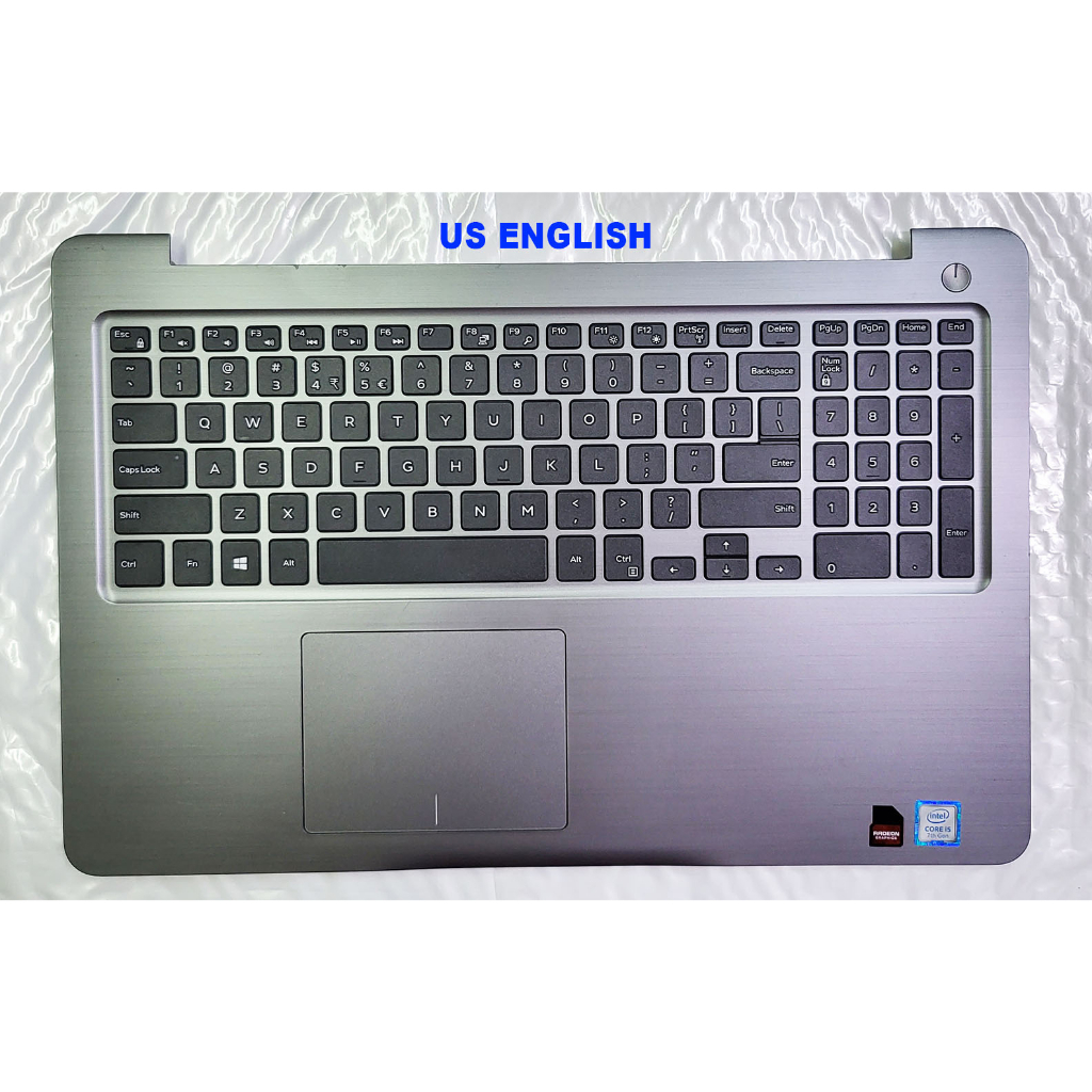 Original DELL Inspiron 15 5565 5567 P66F Gray Keyboard Palmrest ...
