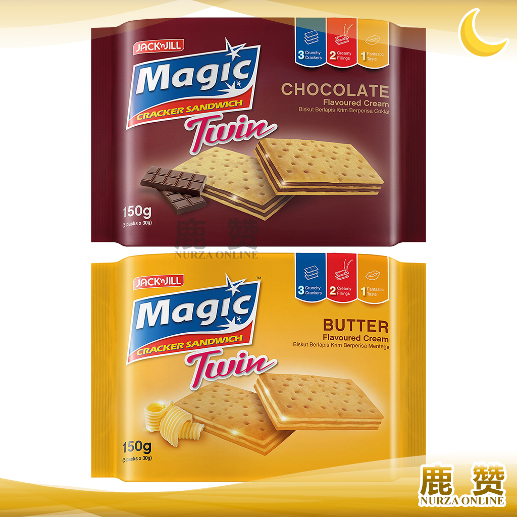 Thailand Jack 'n Jill Magic Cracker Sandwich Twin Biscuit 150g | Shopee ...