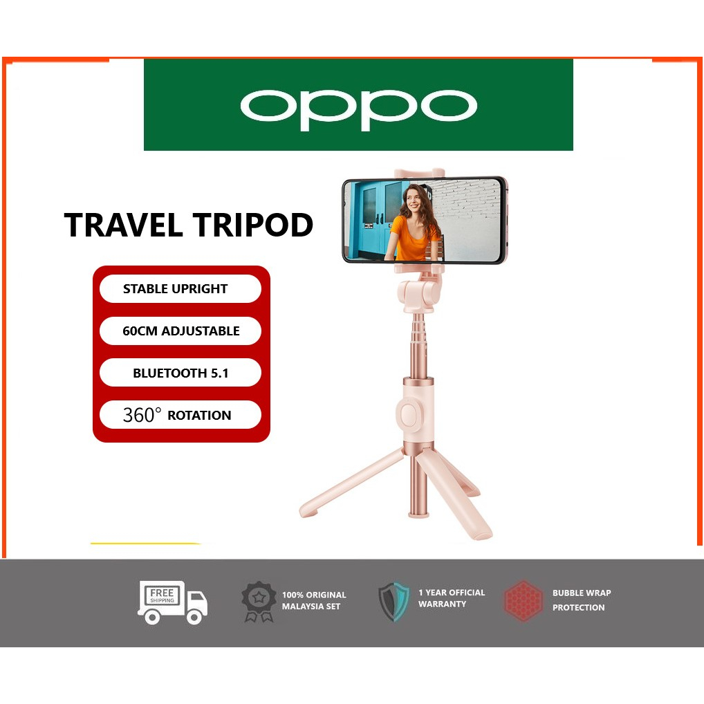 OPPO TRIPOD | SELFIE STICK | WIRELESS BLUETOOTH 5.1 | Separate ...