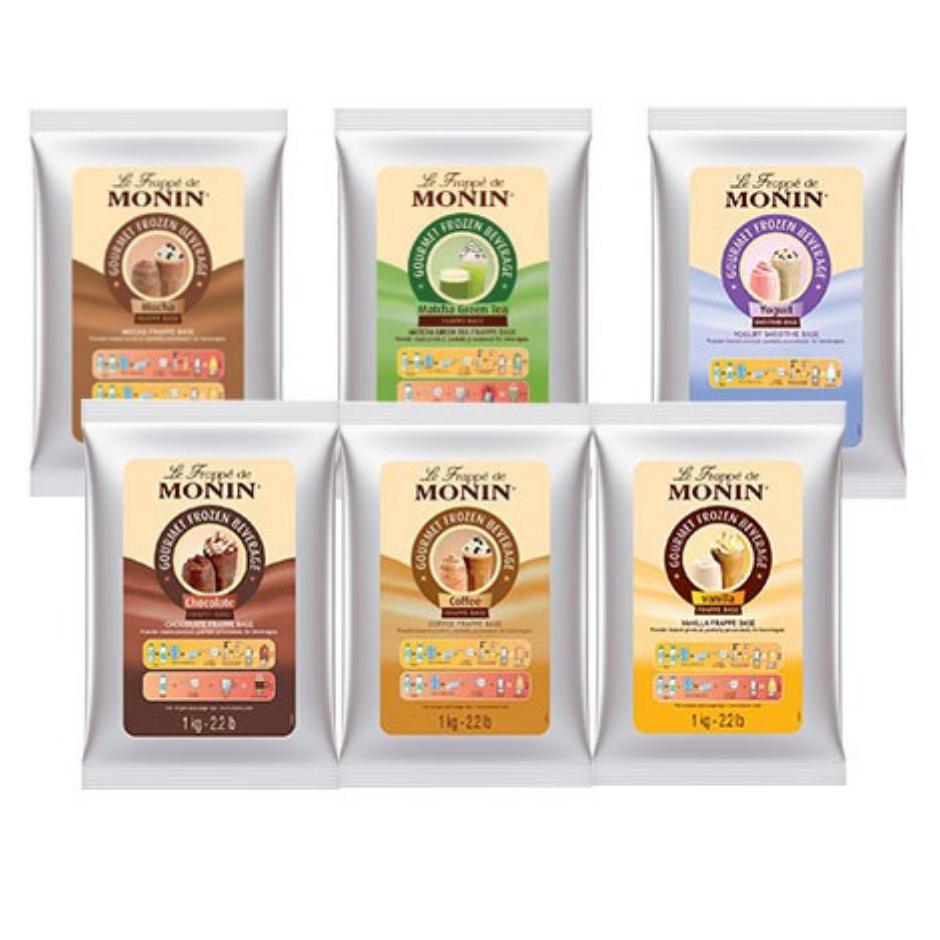 (Ready Stock)MONIN Frappe Base Powder Chocolate Matcha Green Tea ...