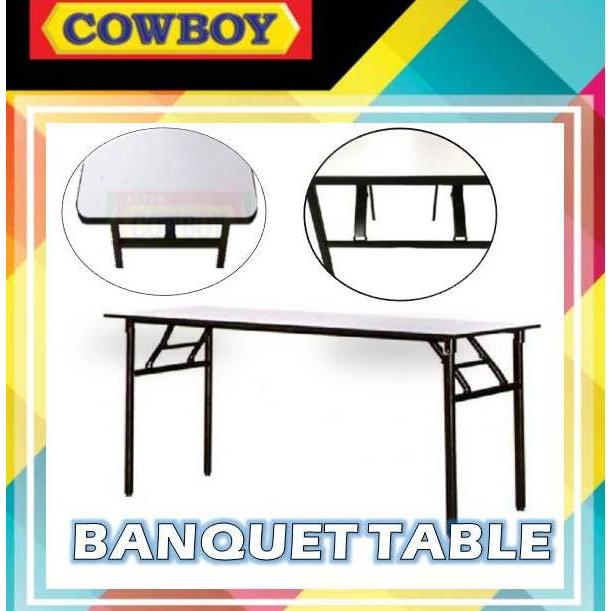 MEJA LIPAT/FOLDABLE BANQUET TABLE/CATERING/PC TABLE/BUFFET | Shopee ...