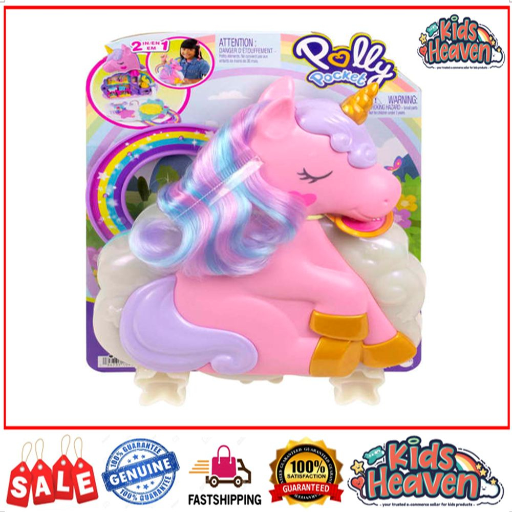 Polly Pocket Rainbow Unicorn Salon Playset (100.0% Original) | Shopee ...