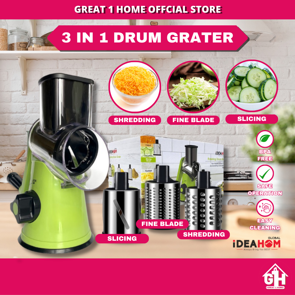 IDH Rotating Vegetable Slicer Cutter Grater Stainless Steel ...