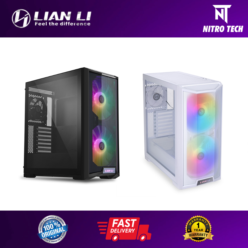 Lian Li Lancool 215X / 215W Mesh RGB ATX Chassis PC Case (2x 200MM ARGB ...