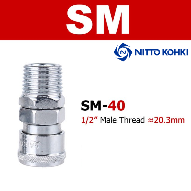(Japan) Nitto Kohki Quick Connect Coupling | Air Coupler For Compressor | Male & Female Socket ...