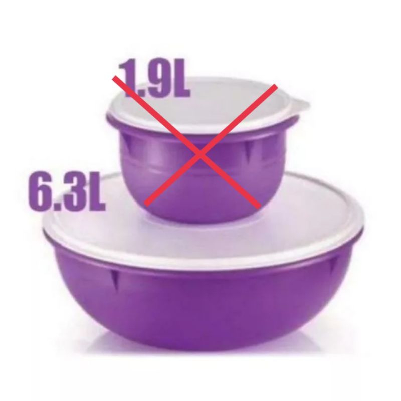 Tupperware EXCLUSIVE ITEM Fix N Mix Bowl (1) 6.3L | Shopee Malaysia