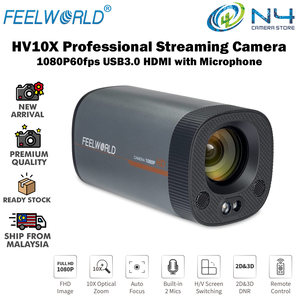 FEELWORLD HV10X Professional Live Streaming Camera Full HD 1080P 60fps ...
