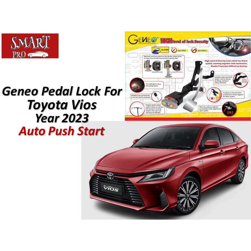 Geneo Pedal Lock For Toyota Vios Year 2023 | Shopee Malaysia