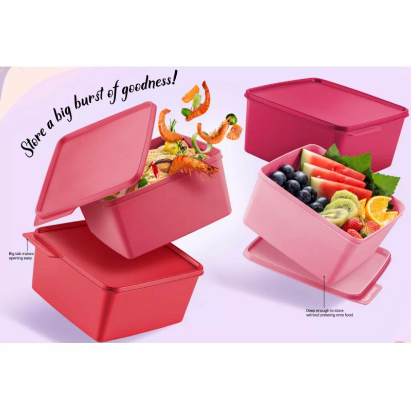 Tupperware Snack & Stack 2.5L (4pcs) | Shopee Malaysia